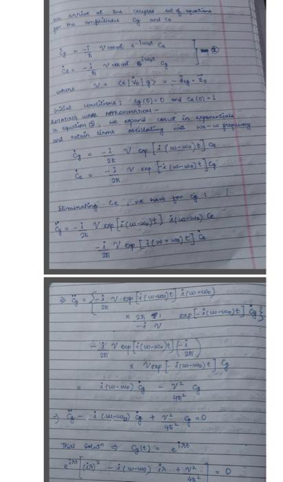 Solved Using The Result Of The Previous Problem Obtain The