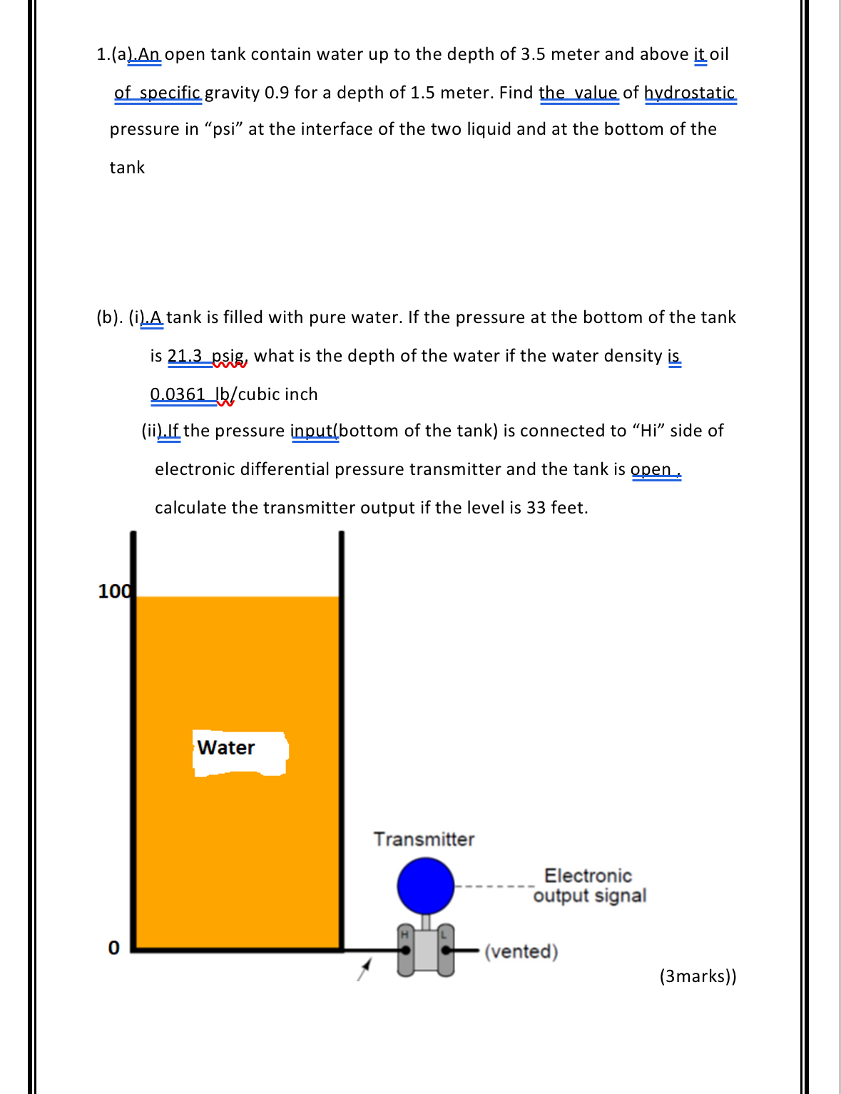 Solved Solve 1(a)And b (i)and(ii) | Chegg.com