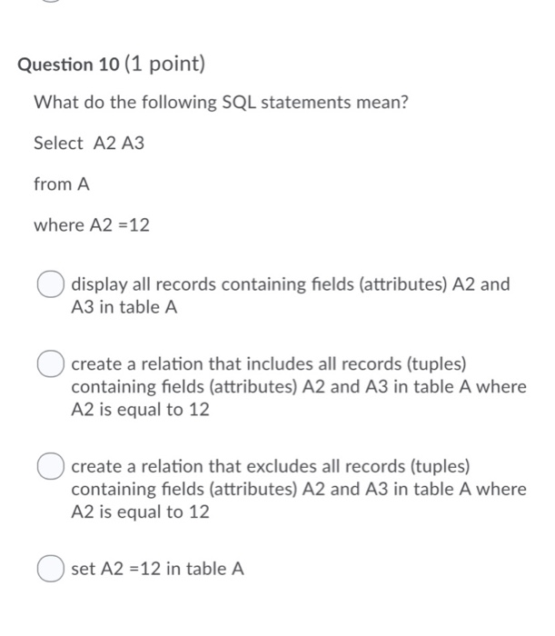Solved In a three-level DBMS architecture, the layer that | Chegg.com