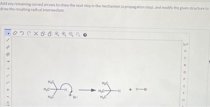 Solved Add any remaining curved arrows to show the next step | Chegg.com