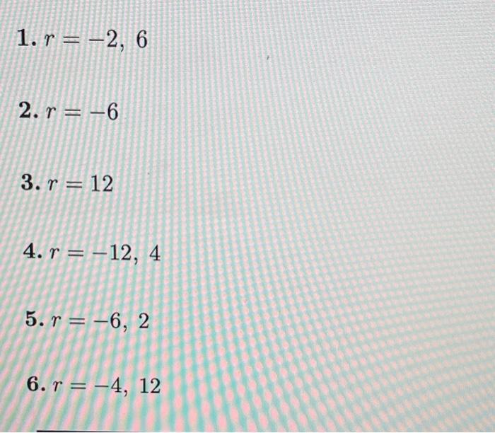 Solved Find all values of r for which the function y=ert | Chegg.com