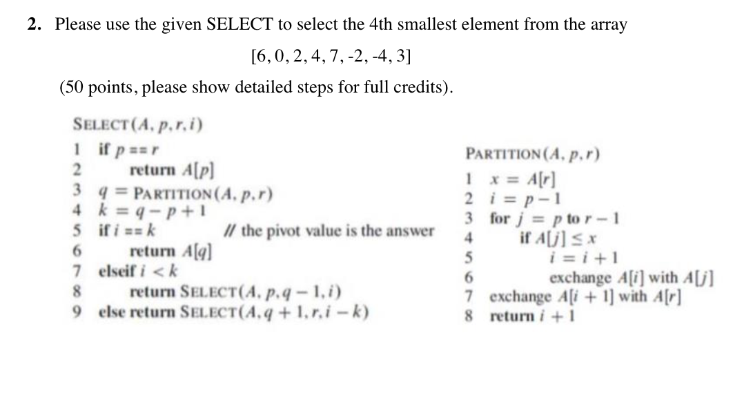 Solved Determining the rank of the pivot:After partitioning, | Chegg.com
