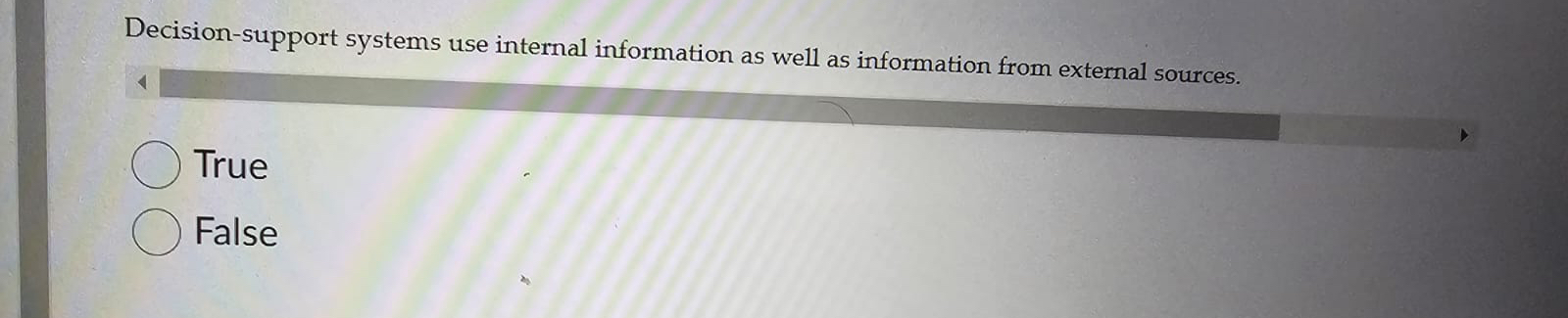 Solved Decision-support systems use internal information as | Chegg.com