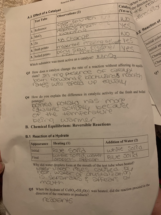 Solved Q6 When water was added to the anhydrate of CuSO,05), | Chegg.com
