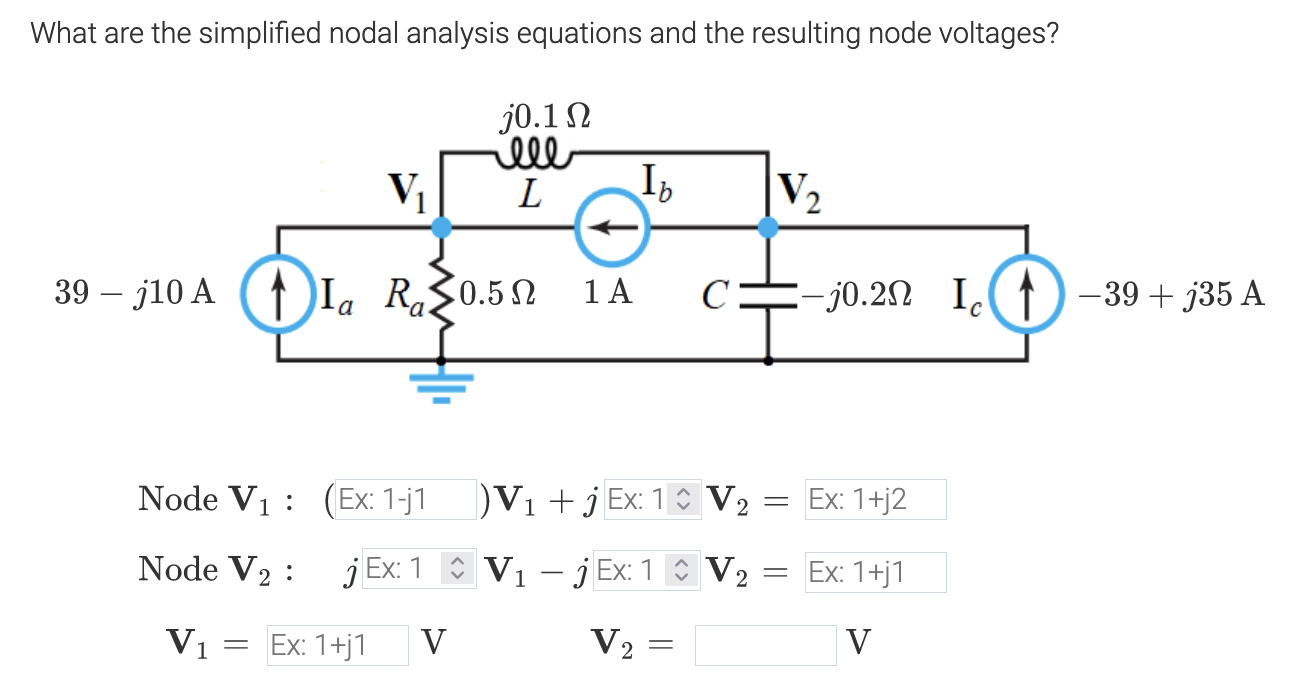 Solved What are the simplified nodal analysis equations and | Chegg.com