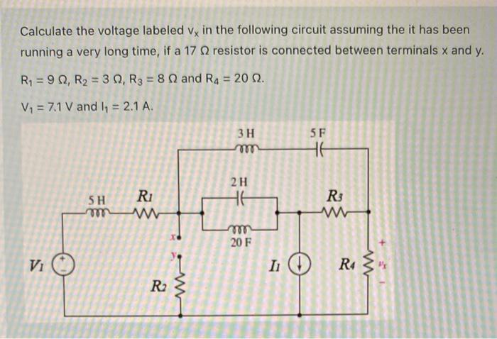 Solved Calculate the voltage labeled vx in the following | Chegg.com