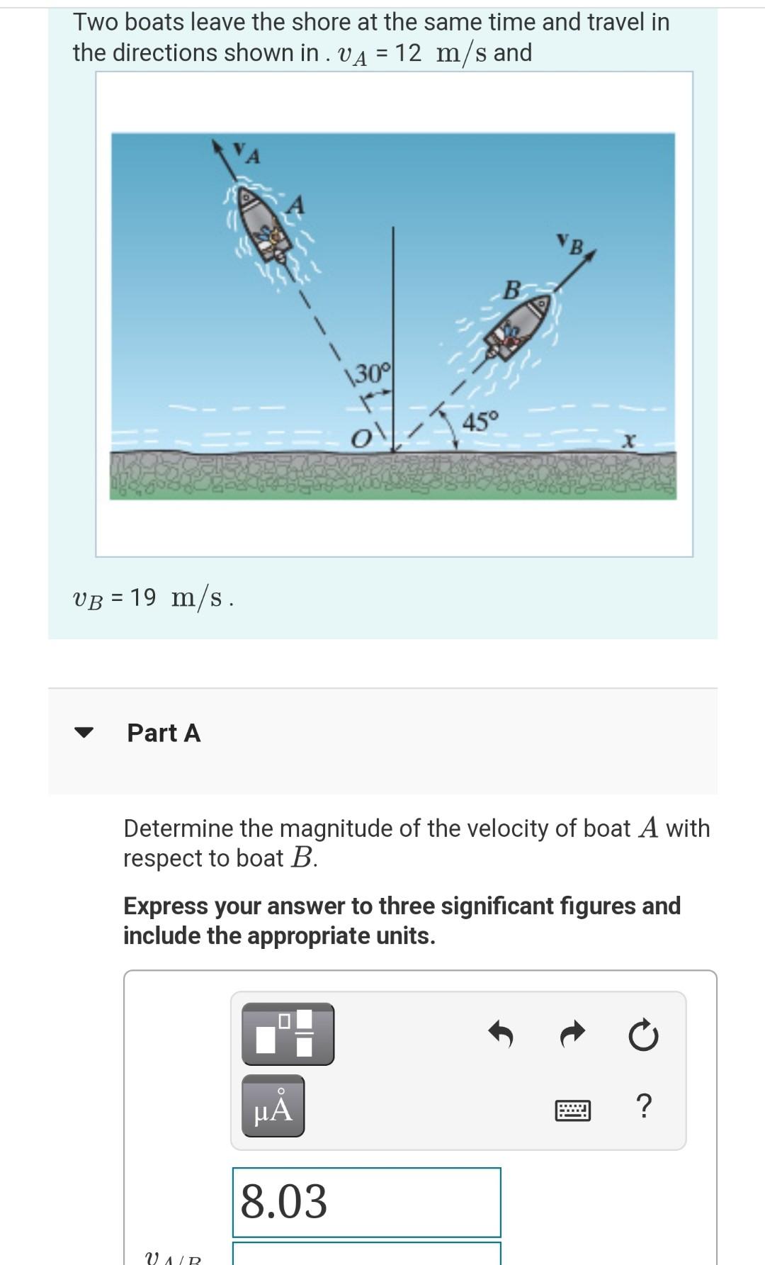 Solved Two boats leave the shore at the same time and travel | Chegg.com
