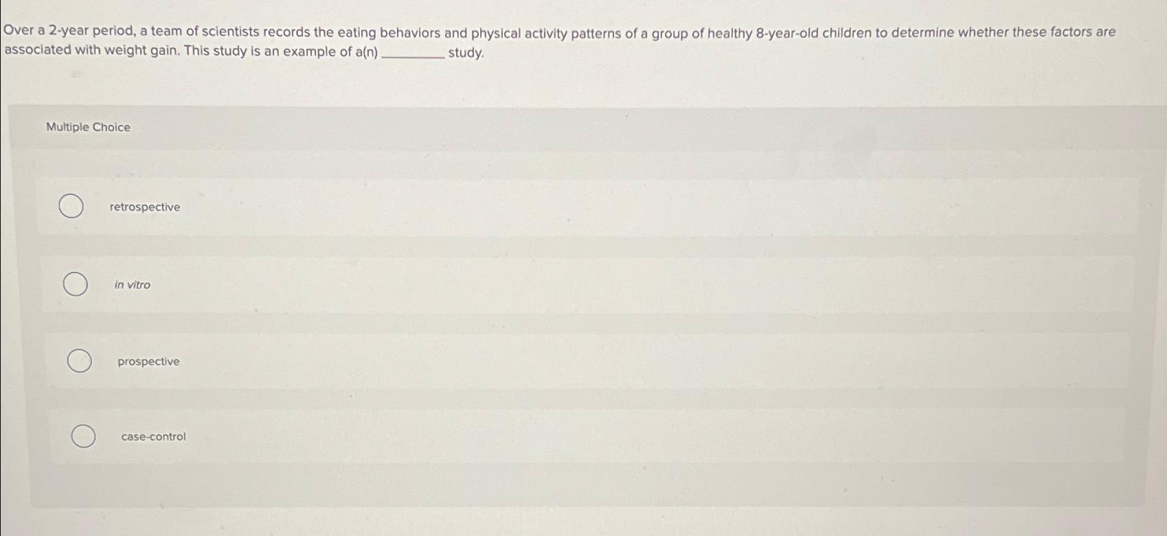 Solved Over a 2 -year period, a team of scientists records | Chegg.com