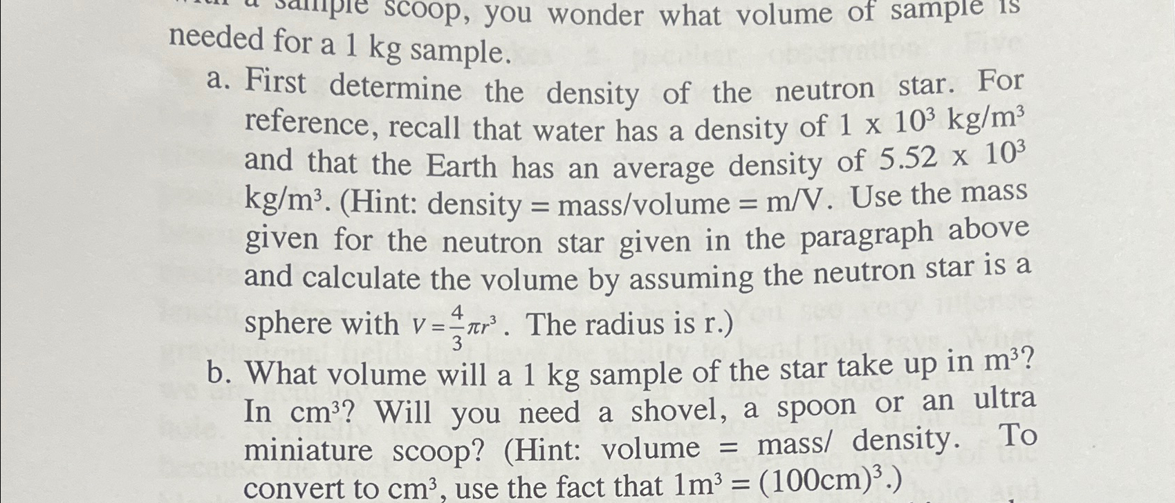 Solved needed for a 1kg ﻿sample.a. ﻿First determine the | Chegg.com