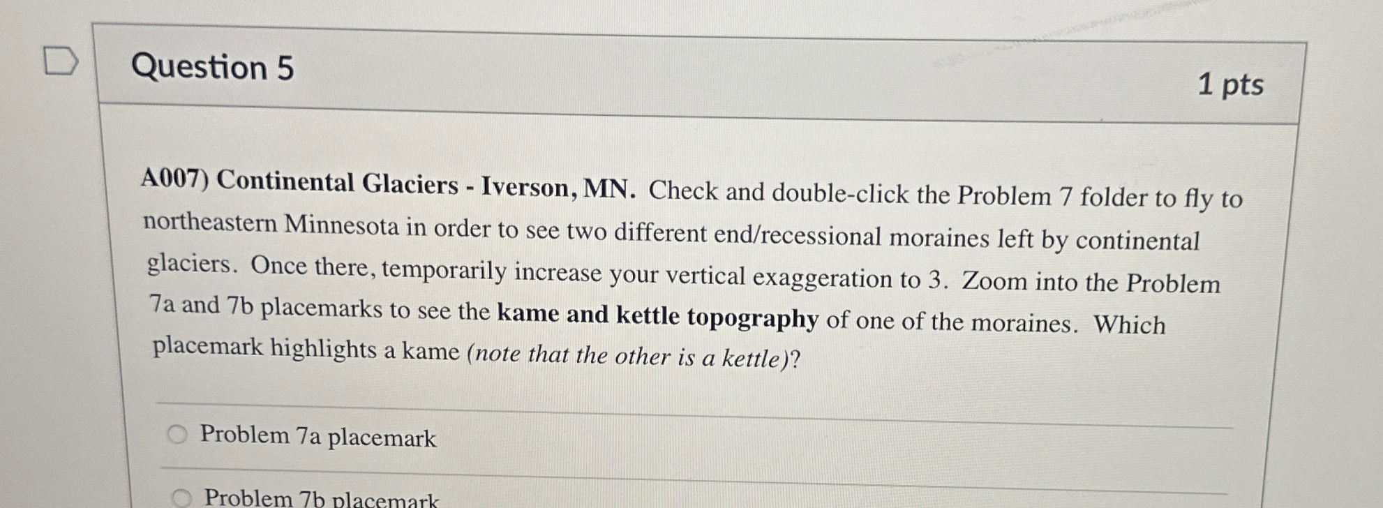 Solved Question 51 ﻿ptsA007) ﻿Continental Glaciers - | Chegg.com