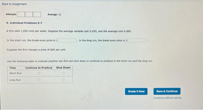 Solved Back to Assignment Attempts Average / 2 9. Individual | Chegg.com