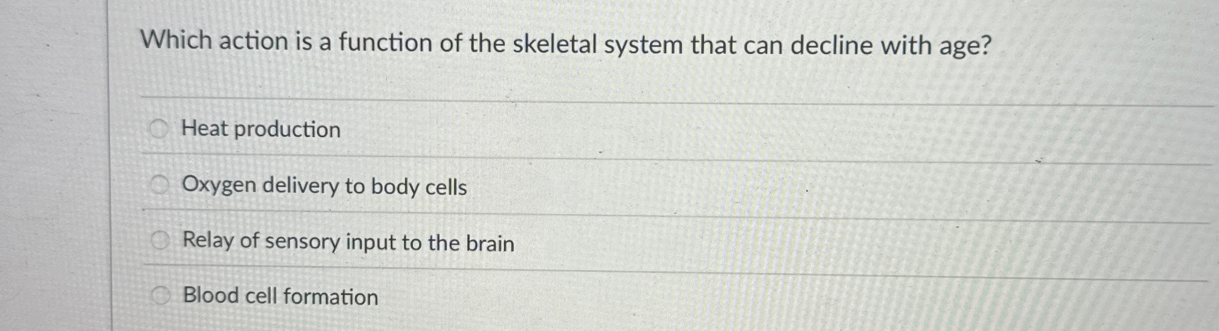 Solved Which action is a function of the skeletal system | Chegg.com