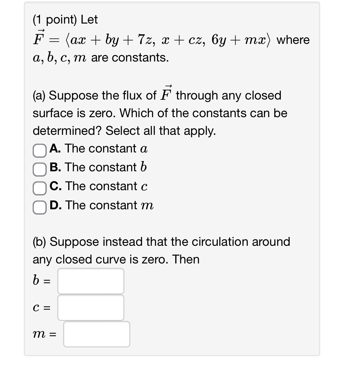 Solved URGENTLY NEEDED. POSTING FOR 3RD TIME (1 ﻿point) ﻿Let | Chegg.com