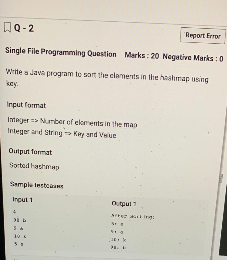 Solved NQ-2 Report Error Single File Programming Question | Chegg.com