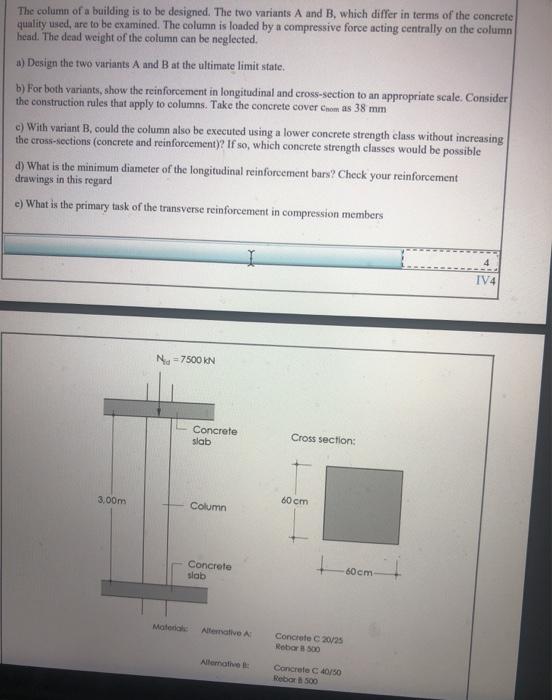 Solved solve using eurocode 2you have to design it | Chegg.com