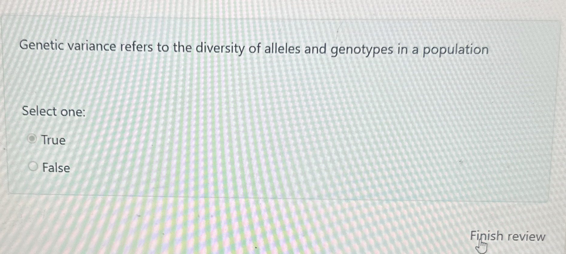 Solved Genetic variance refers to the diversity of alleles | Chegg.com
