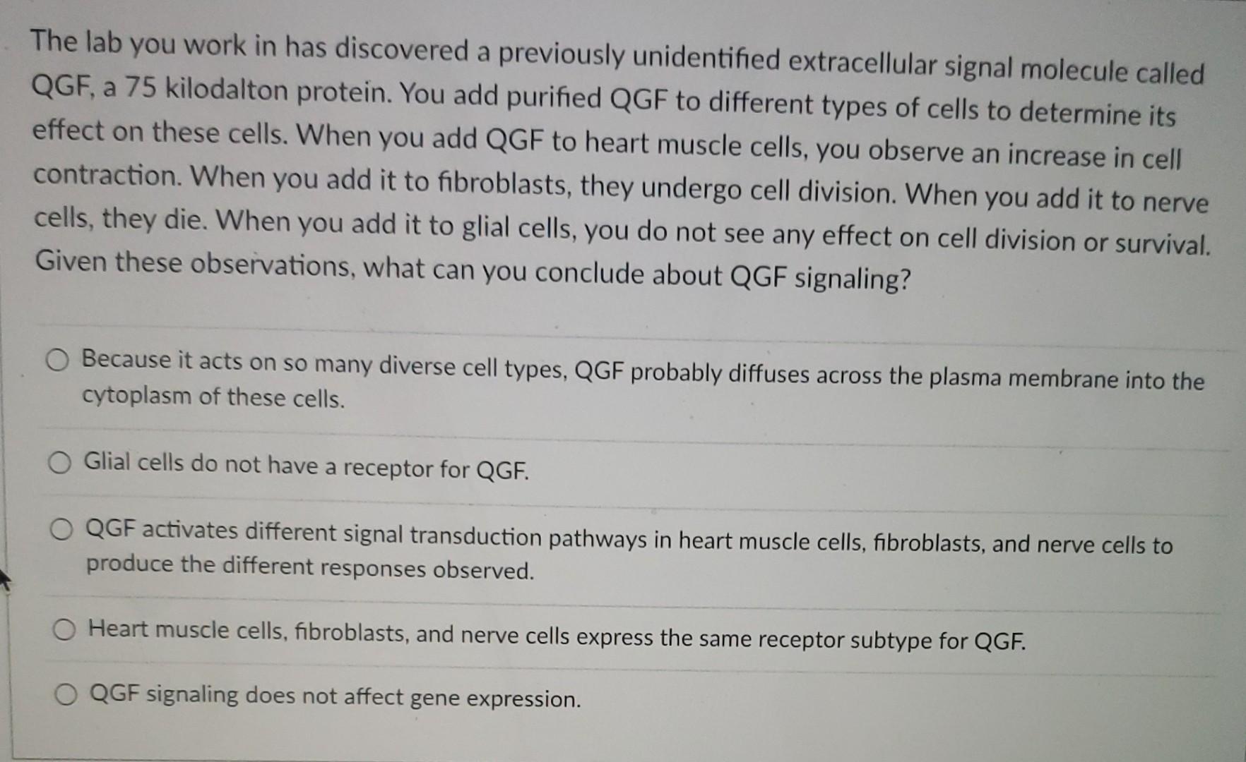 Solved The lab you work in has discovered a previously | Chegg.com