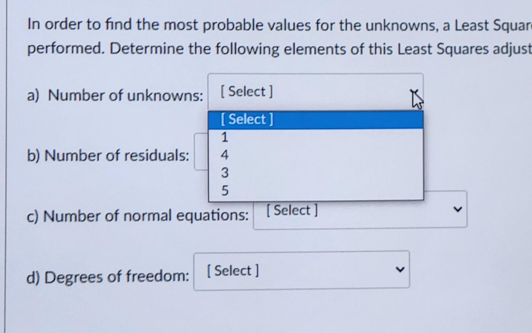 Solved Given is the following linear equation system: 1) | Chegg.com