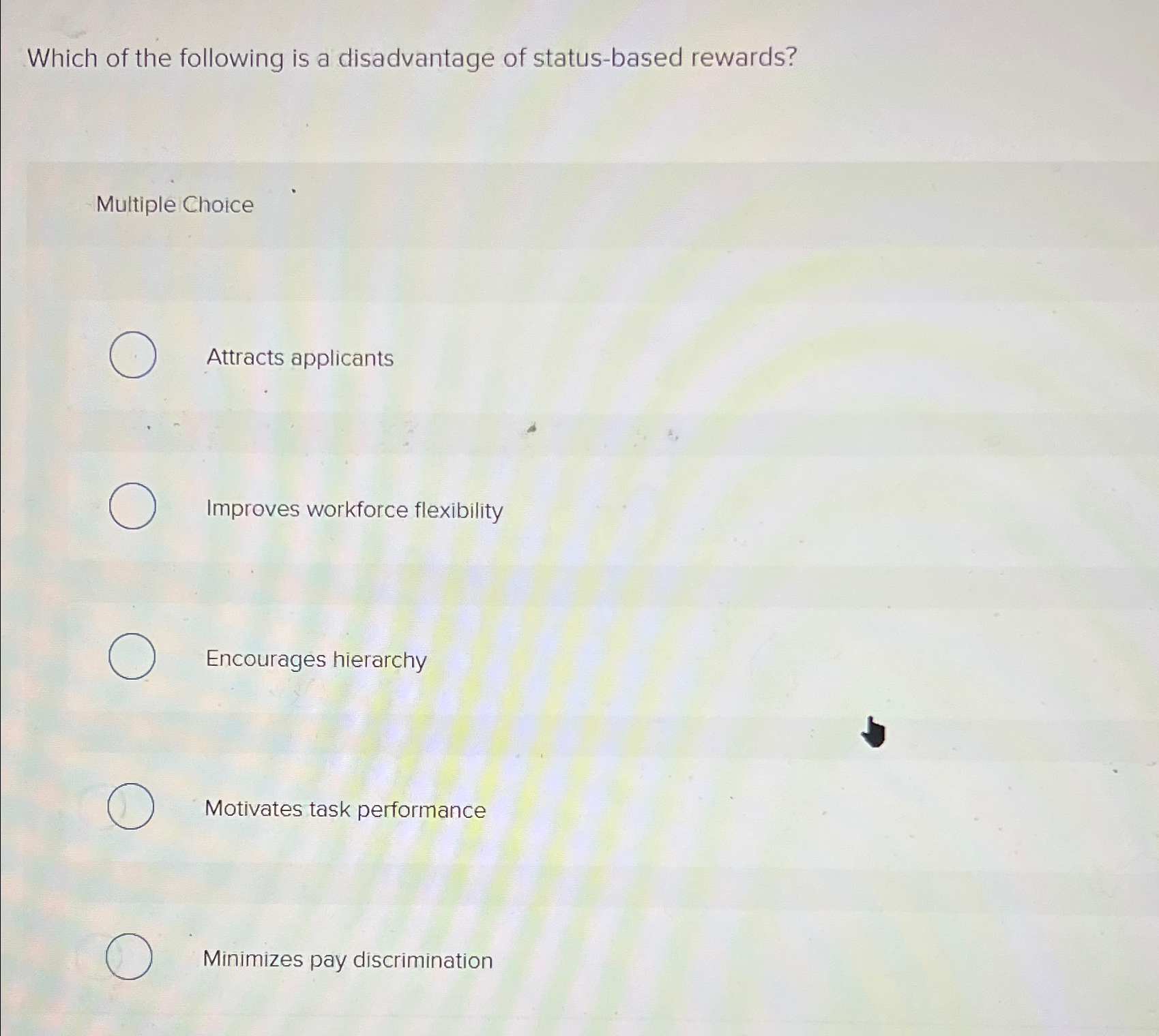 Solved Which of the following is a disadvantage of | Chegg.com