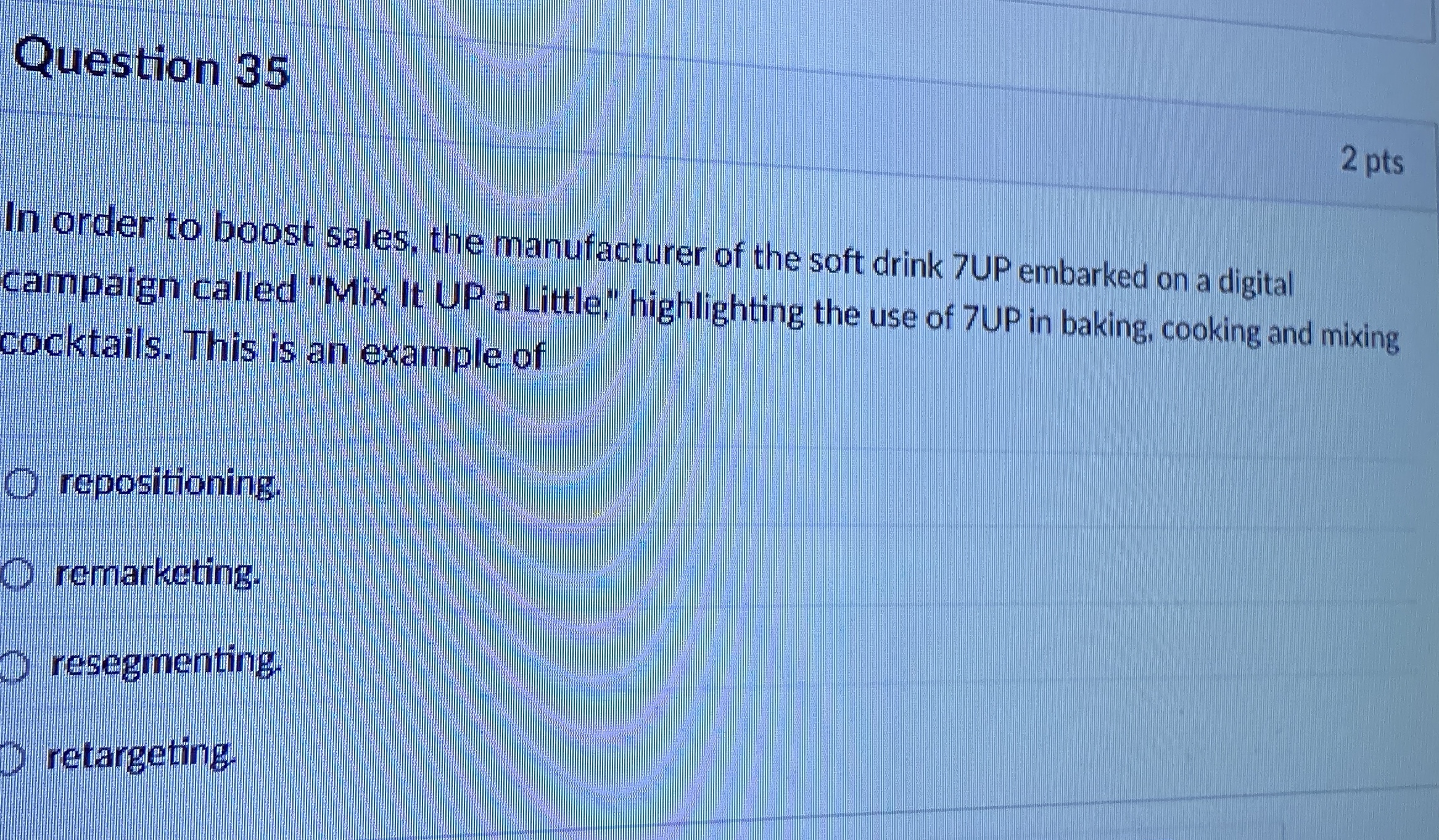 Solved Question 352 ﻿ptsIn order to boost sales, the | Chegg.com