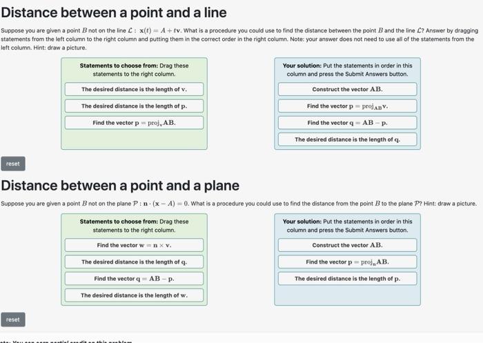 Solved Distance between a point and a line Suppose you are | Chegg.com