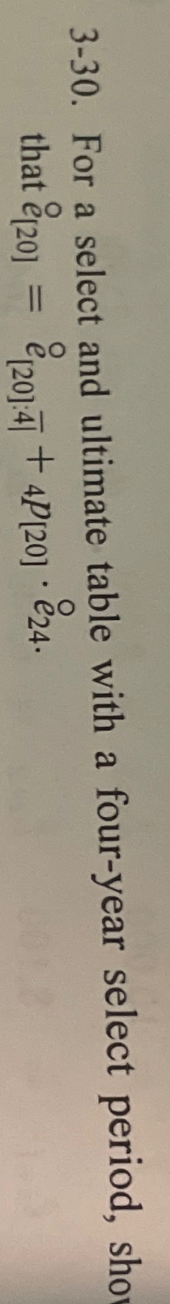 Solved 3-30. ﻿For a select and ultimate table with a | Chegg.com