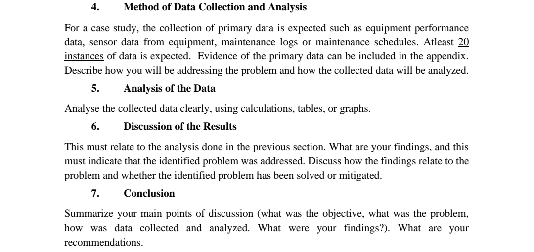 Solved Method of Data Collection and Analysis for turbine | Chegg.com
