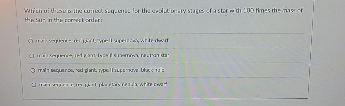 Solved Which of these is the correct sequence for the | Chegg.com