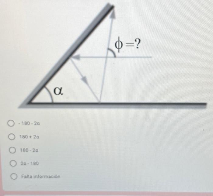 Solved Calculate the angle of phi, formed by the incident | Chegg.com