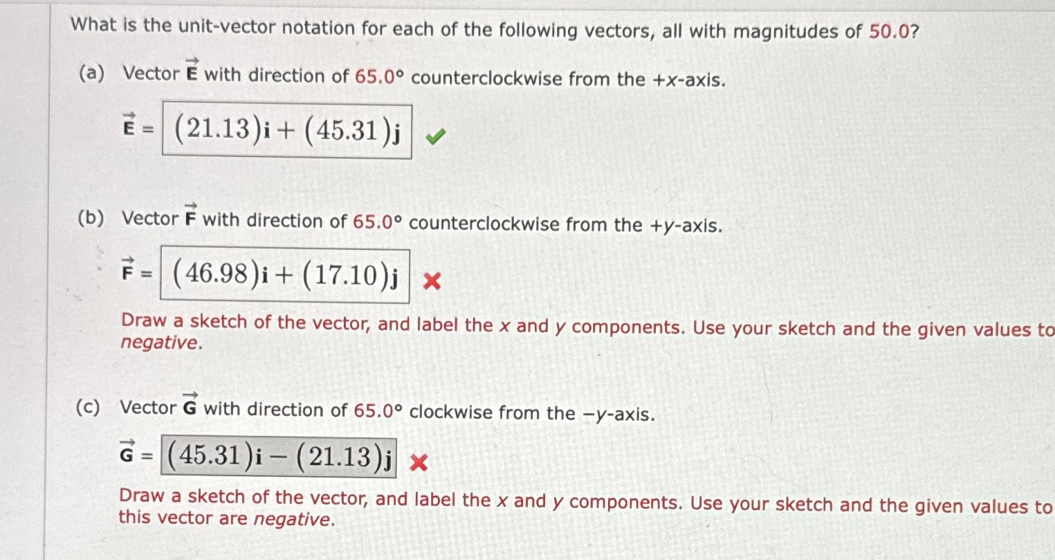 Solved What is the unit-vector notation for each of the | Chegg.com
