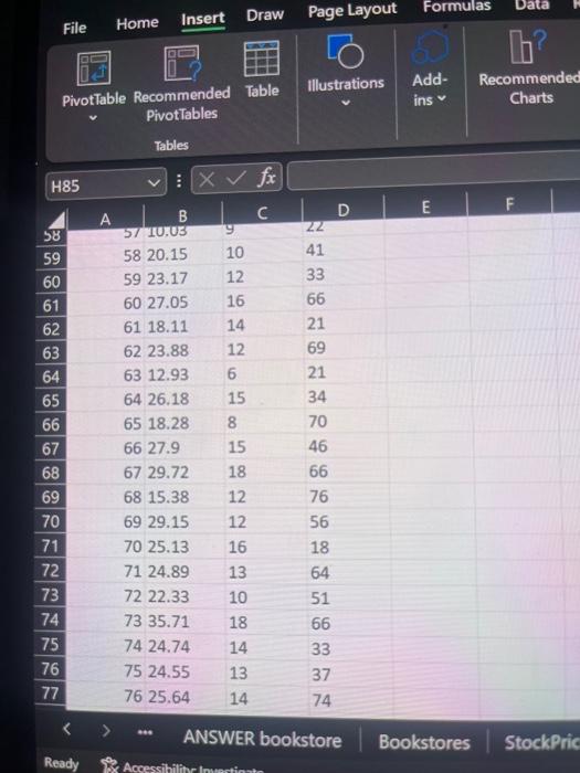 Solved please i need help from A-E ( also show work on how | Chegg.com