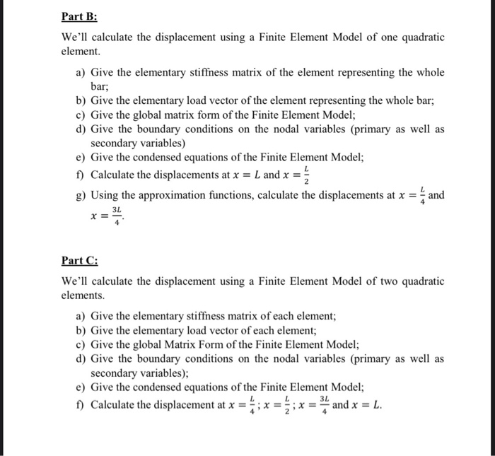 Solved Tapered bar subjected to variable axial distributed | Chegg.com