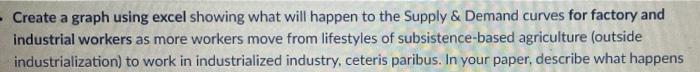 Solved - Create a graph using excel showing what will happen | Chegg.com