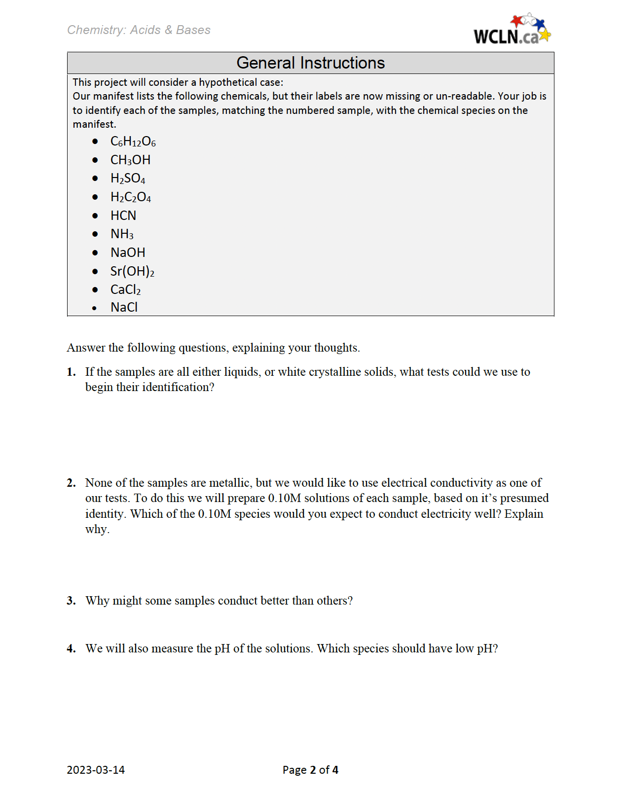 Solved Please help answer questions 2-7, ﻿and using the data | Chegg.com