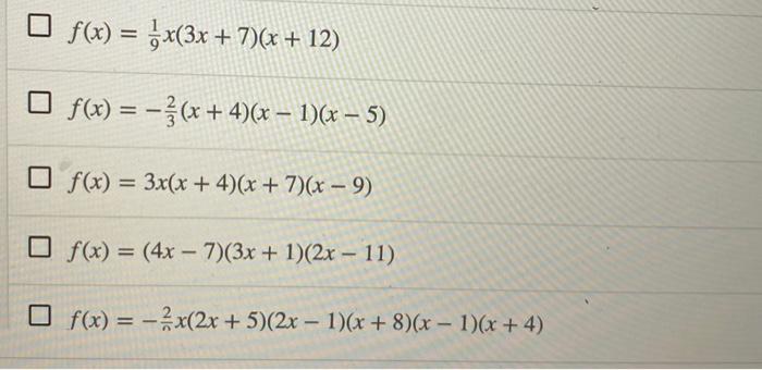 Solved as X approaches infinity, for which functions does | Chegg.com
