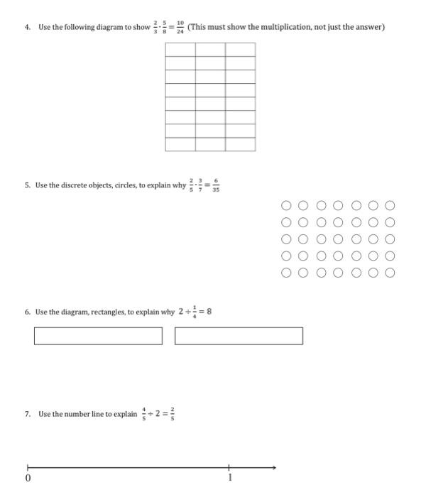 Solved Use the following diagram to show 2/3 x 5/8 = 10/24. | Chegg.com
