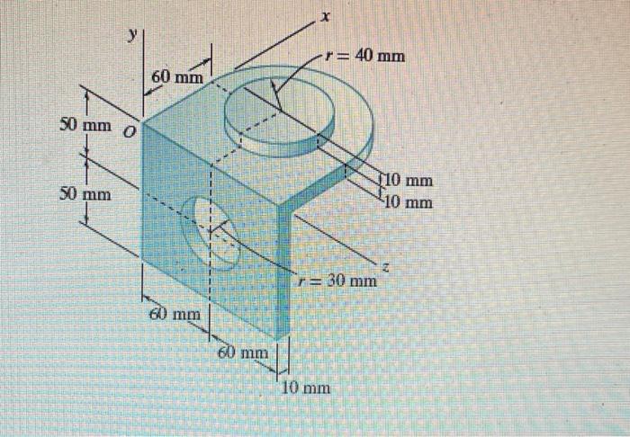 Solved Find the location of the centroid in the x,y and z | Chegg.com