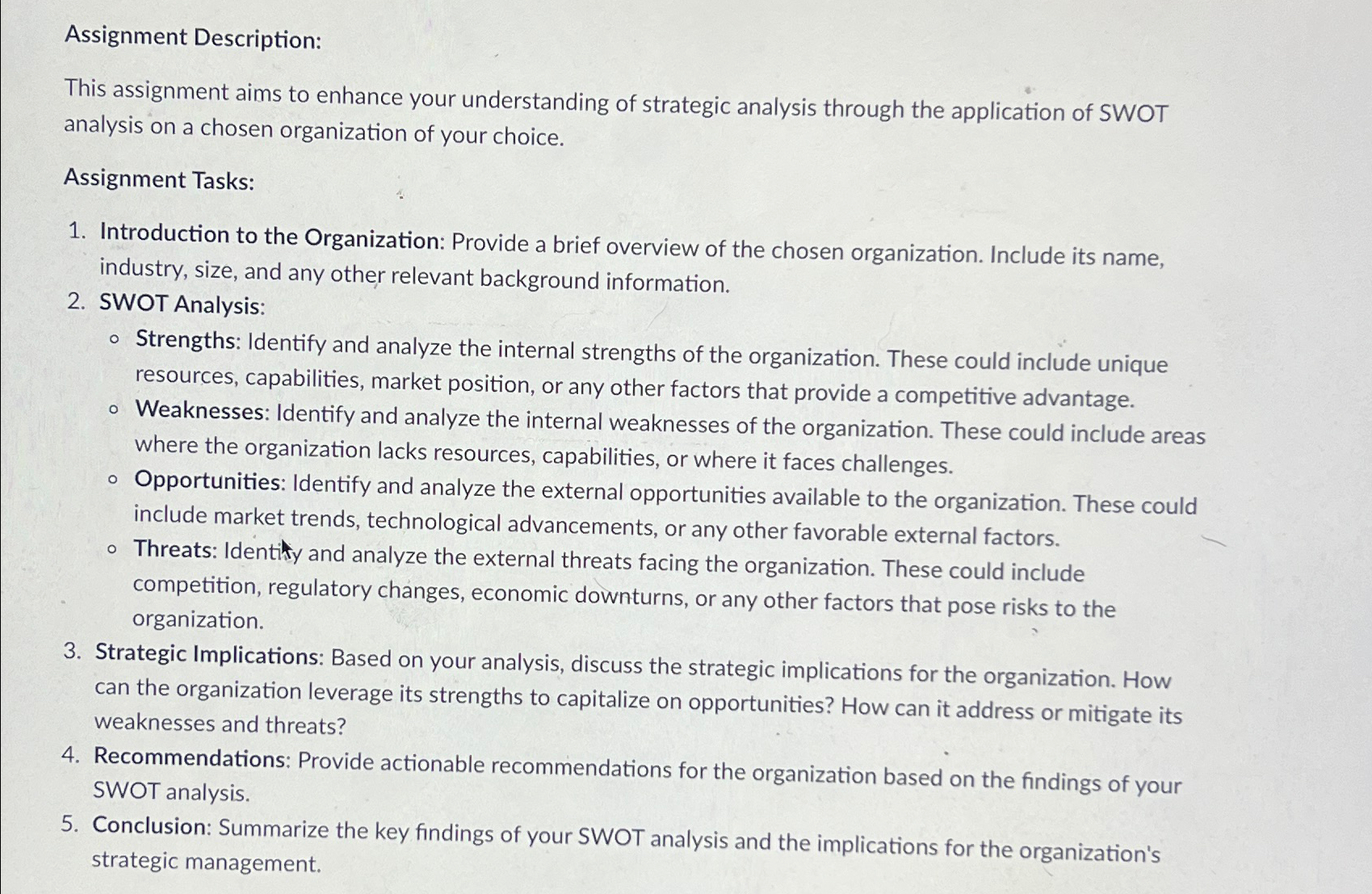 Solved Assignment Description:This assignment aims to | Chegg.com