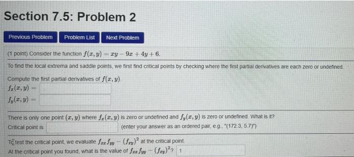 Solved Section 7 5 Problem 8 Previous Problem Problem List