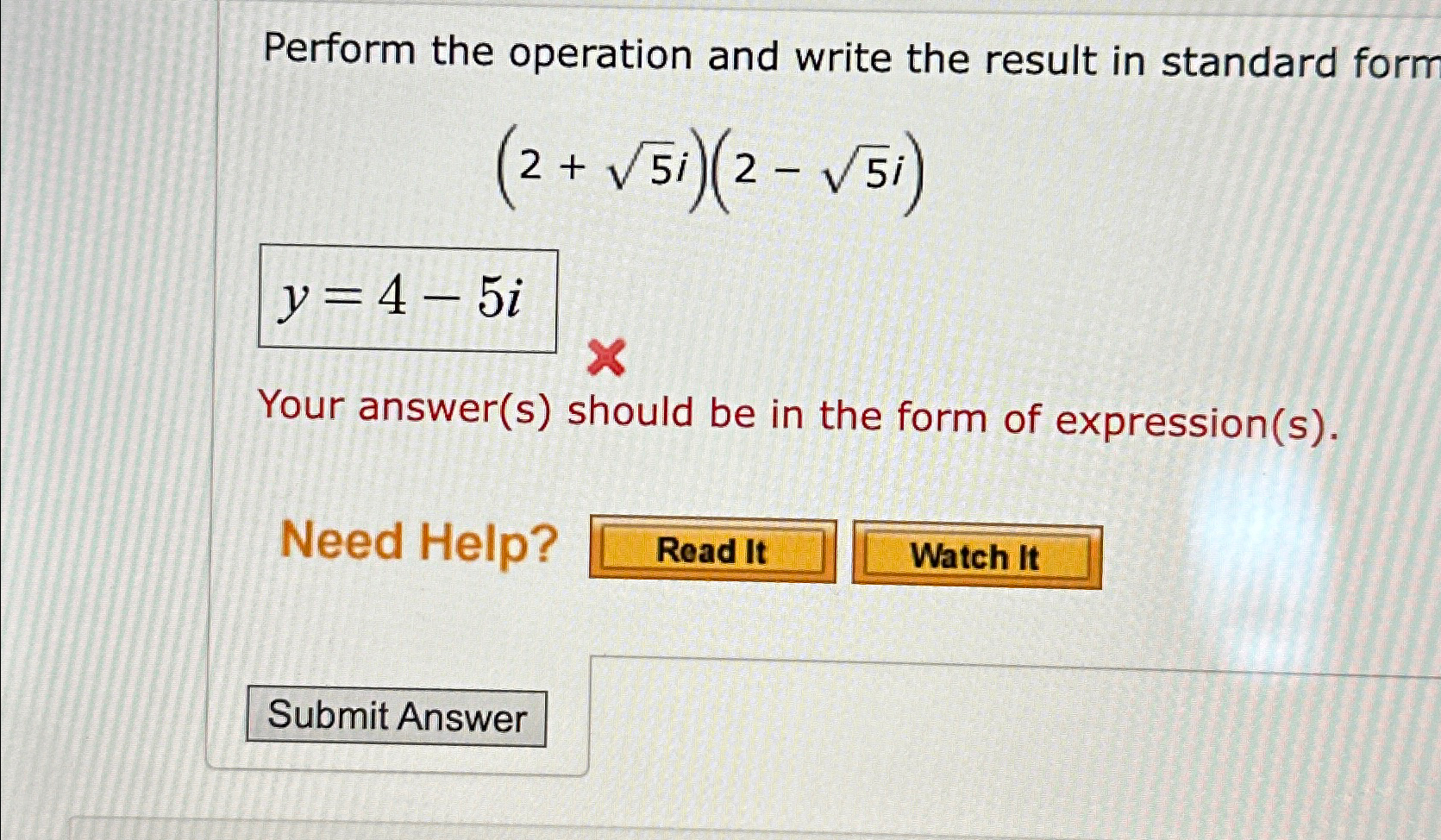 Solved Perform the operation and write the result in | Chegg.com
