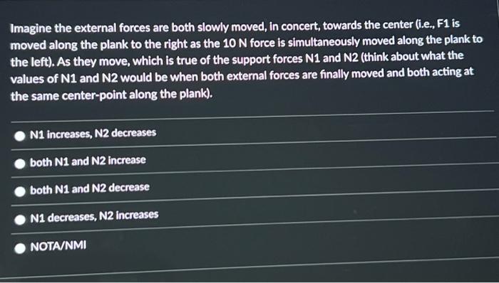 Solved Imagine the external forces are both slowly moved, in | Chegg.com