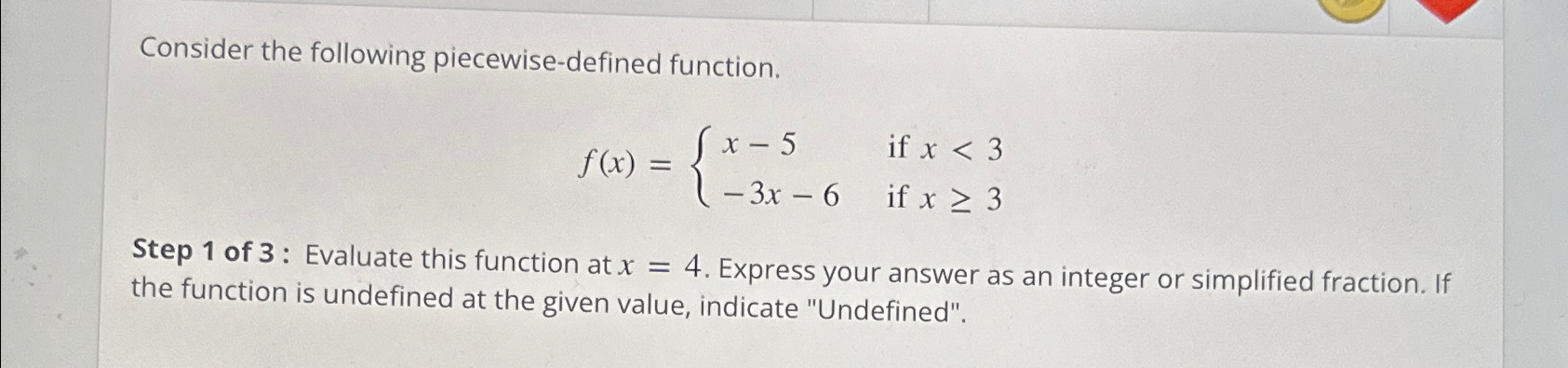 Solved Consider the following piecewise-defined | Chegg.com