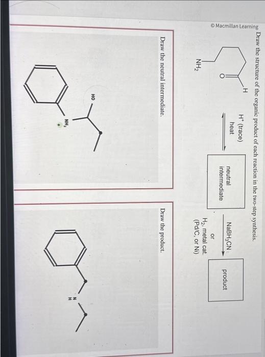 Solved Draw the structure of the organic product of each | Chegg.com