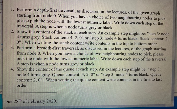 Solved Compsci 120 Assignment Dfs And Bfs This Assignment 