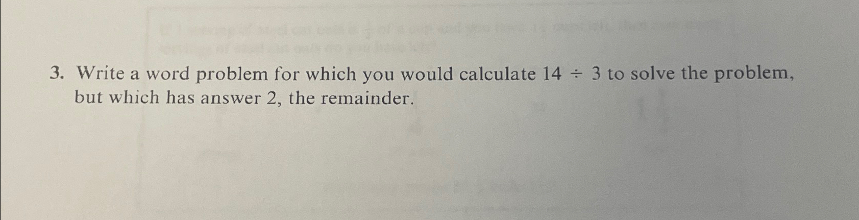 Solved Write a word problem for which you would calculate | Chegg.com