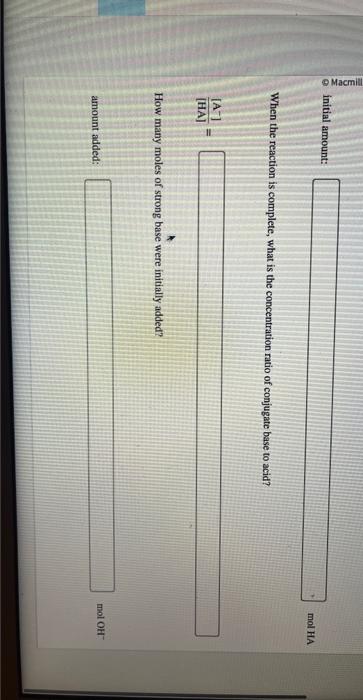 Solved Strong base is dissolved in 745 mL of 0.400M weak | Chegg.com