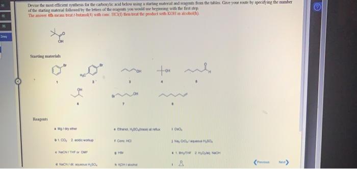 Solved Devise the most efficient synthesis for the | Chegg.com