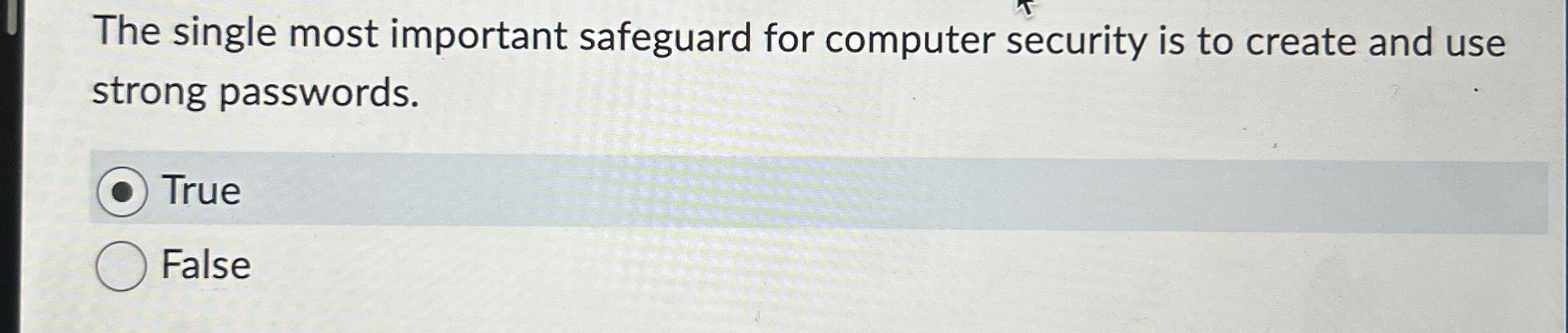 Solved The single most important safeguard for computer | Chegg.com