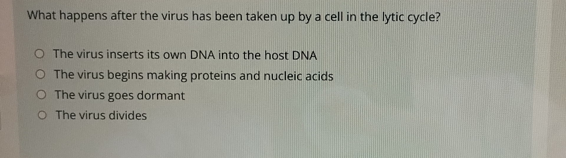 Solved What happens after the virus has been taken up by a | Chegg.com
