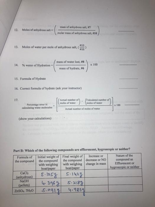 Solved Experiment- Report Sheet Date. Name. Team... | Chegg.com